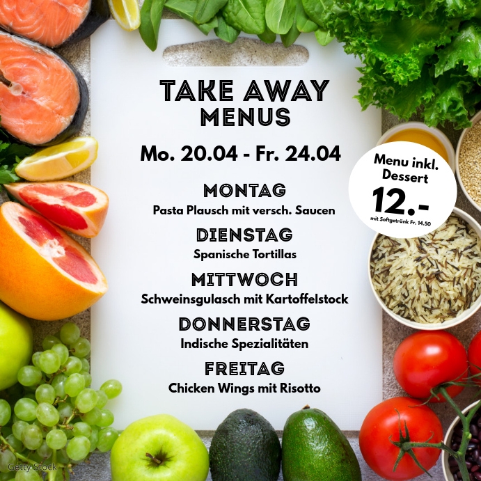 Copy of Menu Plan weekly Meals Restaurant Cantine ad | PosterMyWall