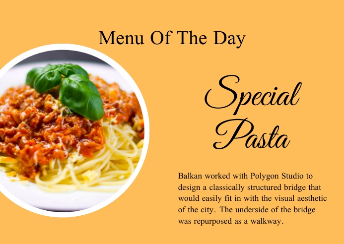 Menu Postcard Template | PosterMyWall