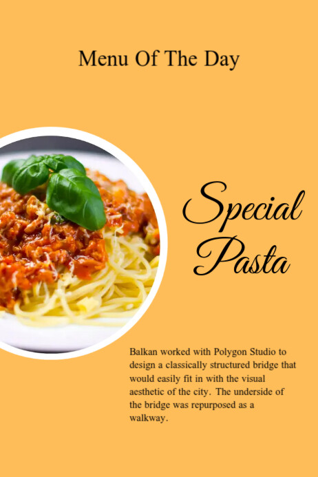 Menu Poster Template | PosterMyWall