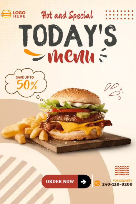 Menu Poster Template | PosterMyWall