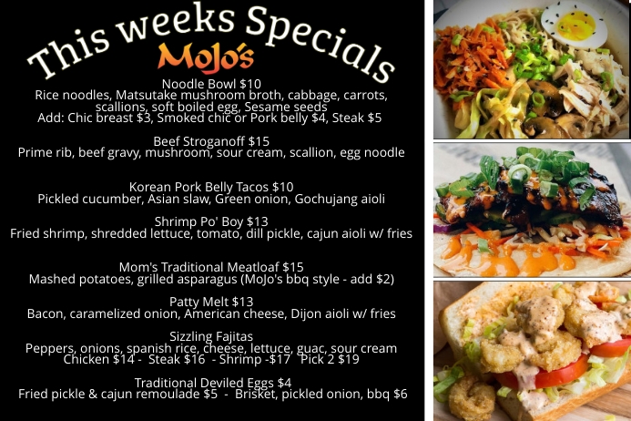 Copy of menu | PosterMyWall