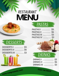 Menu poster templete Template | PosterMyWall