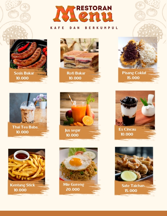 Menu poster templete Template | PosterMyWall