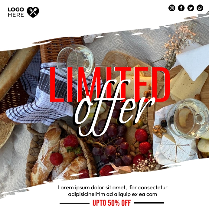 Menu Promo Template | PosterMyWall