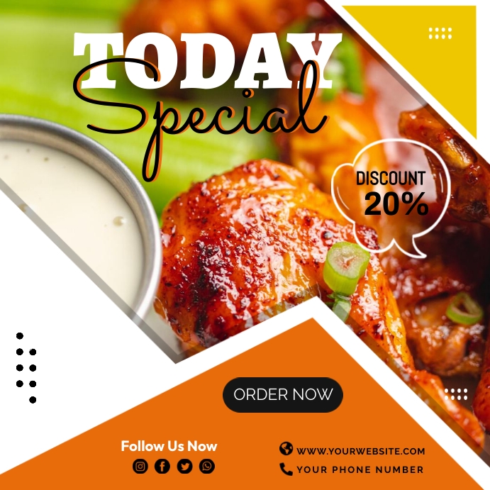 Menu Promo Template | PosterMyWall