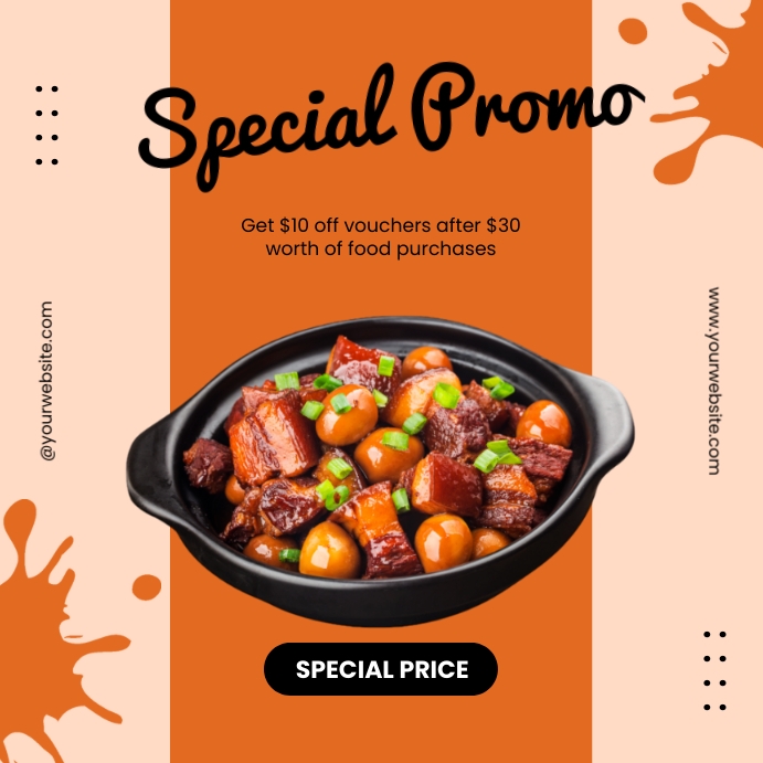 Menu Promo Instagram Templat | PosterMyWall