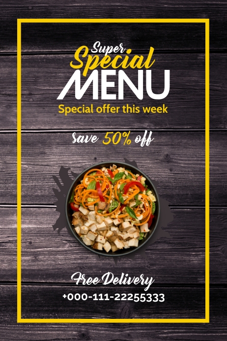 Menu Special (1) Template | PosterMyWall