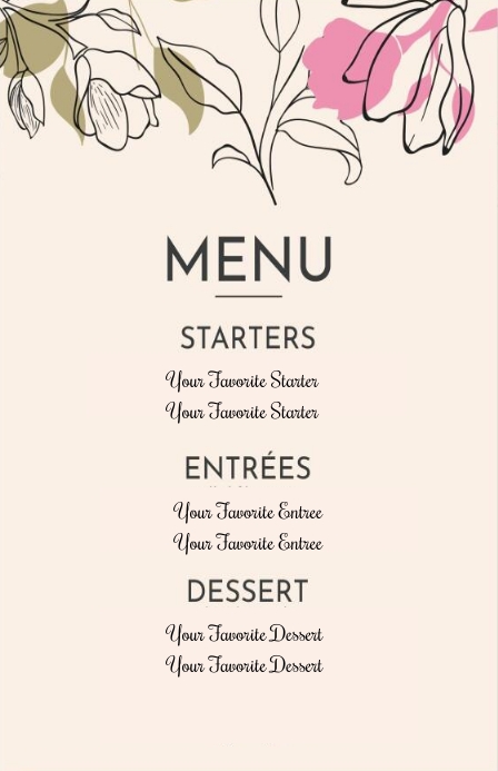 Menu Template | PosterMyWall