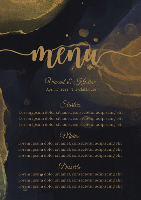 Copy of Menu Template | PosterMyWall