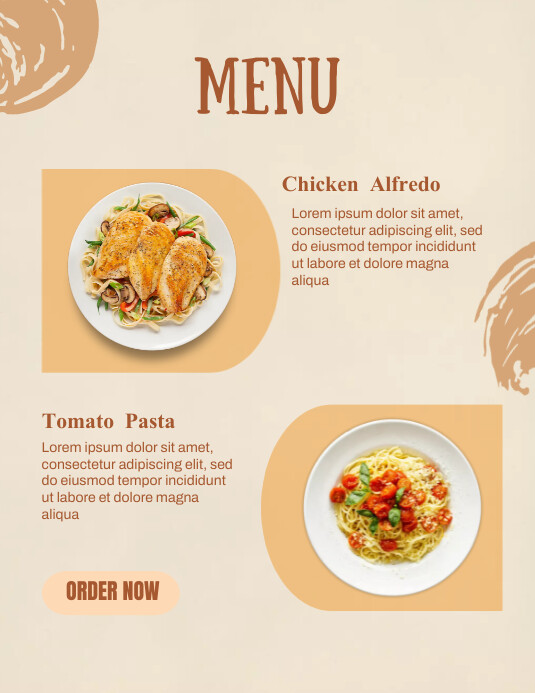 MENU TEMPLATE | PosterMyWall