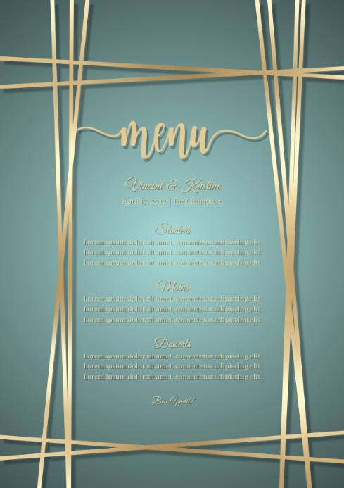 Menu Template | PosterMyWall
