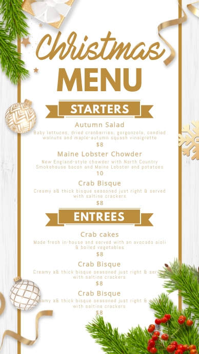 Modelo De Menu De | PosterMyWall