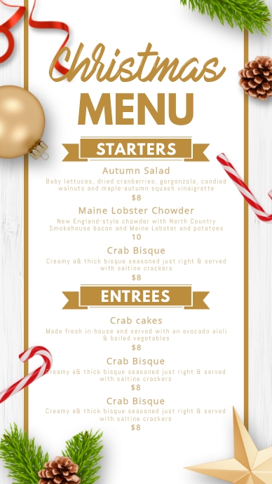 Plantilla de Menu Template | PosterMyWall