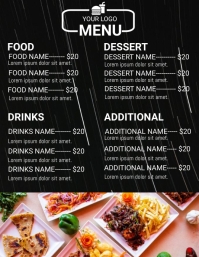 Food menu flyer template | PosterMyWall