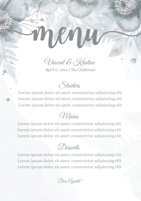 Copy of Menu Template | PosterMyWall
