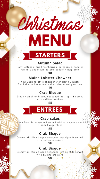 Menu Template | PosterMyWall