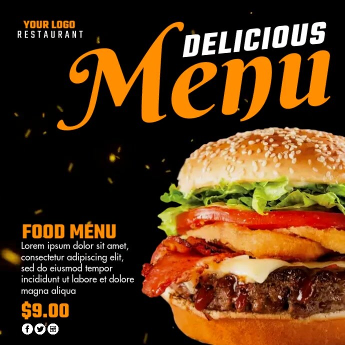 MENU TEMPLATE.KC | PosterMyWall