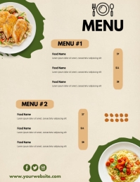 Menu Template | PosterMyWall