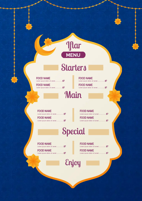 Menu Templates | PosterMyWall