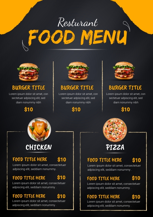 Copy of Menus | PosterMyWall