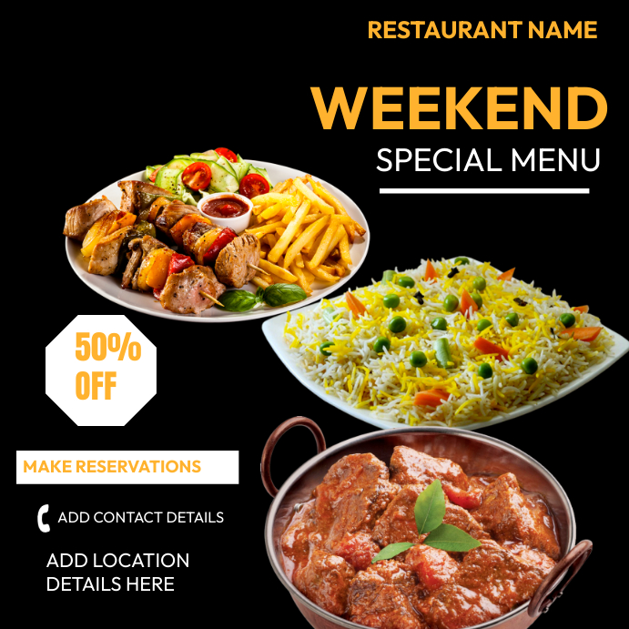 Menus Template | PosterMyWall