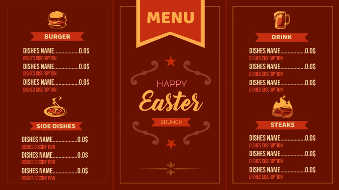 Menus Template | PosterMyWall