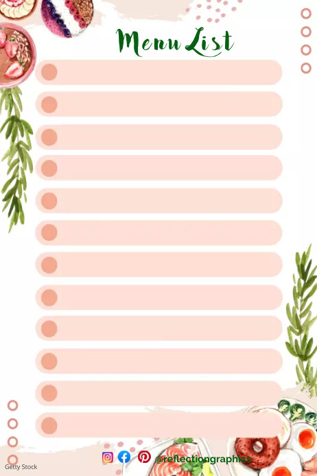 Menus templates | PosterMyWall