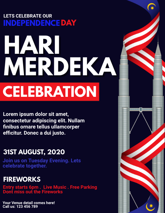 merdeka day, malaysia Template | PosterMyWall
