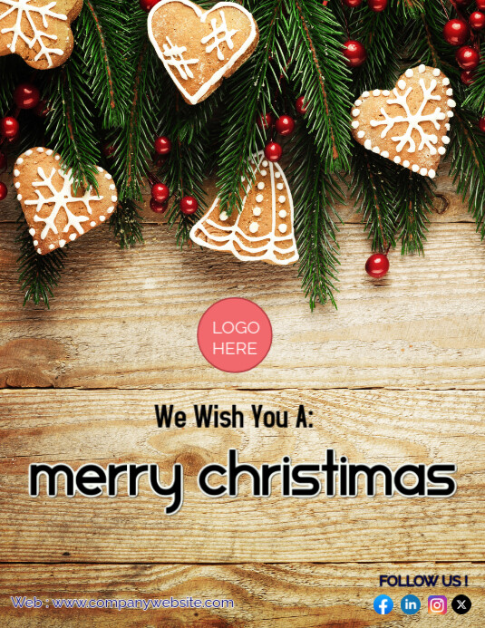 Merry Chrismas Template | PosterMyWall