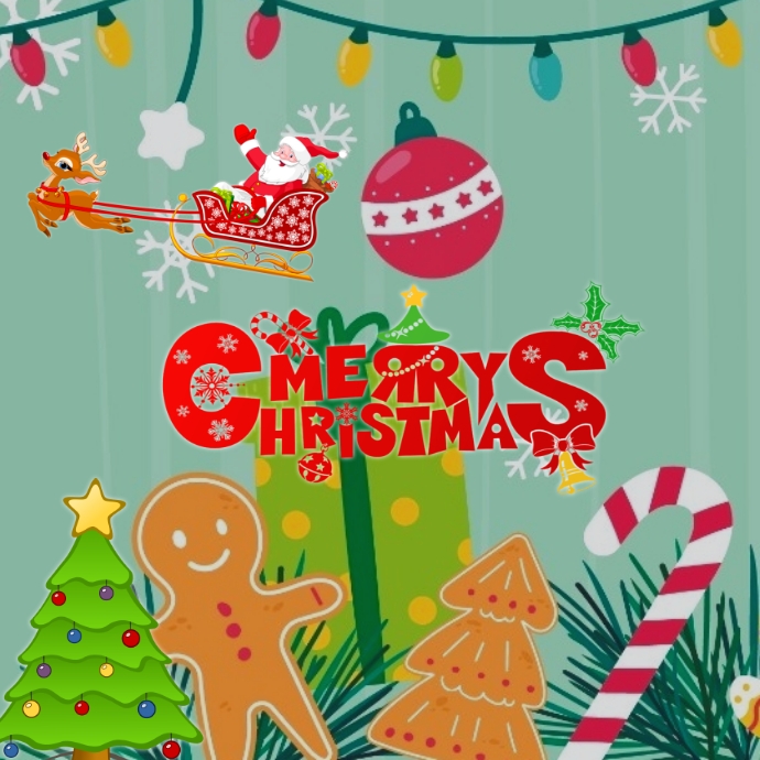 Merry Christimas เทมเพลต | PosterMyWall