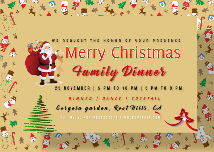 Merry Christmas (1) Template | PosterMyWall