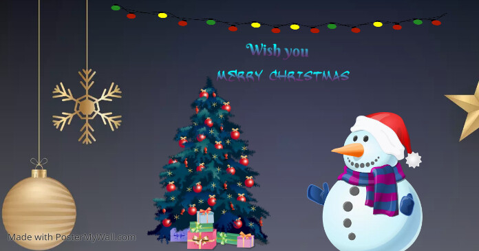 Merry Christmas (1) Template | PosterMyWall