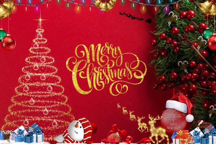 Plantilla de Merry Christmas 2023 Poster | PosterMyWall