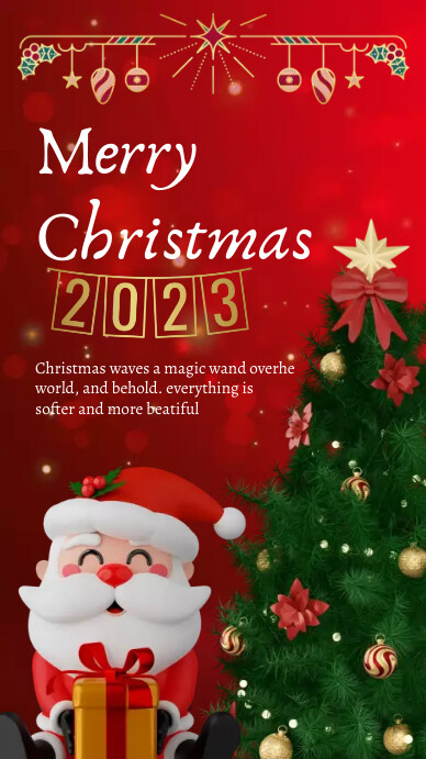 MERRY CHRISTMAS 2023 TEMPLATE | PosterMyWall