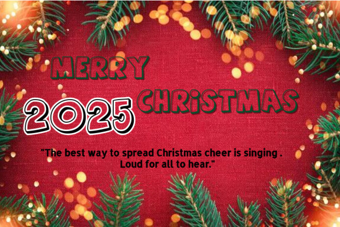 Merry Christmas 2025 Template | PosterMyWall