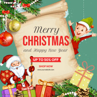 Merry Christmas Ad Template | PosterMyWall