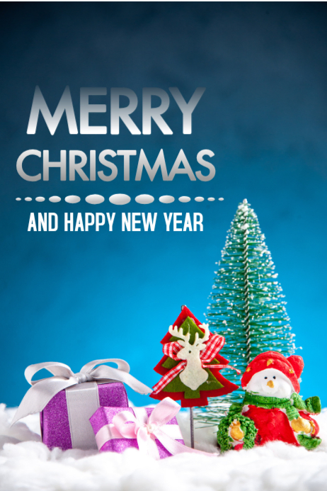 Merry Christmas and Happy New Year 2026 Template | PosterMyWall