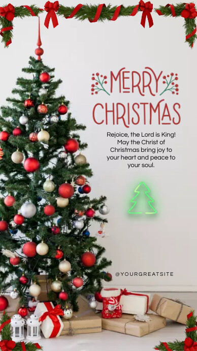 Merry Christmas and Happy New Year IG Story Template | PosterMyWall