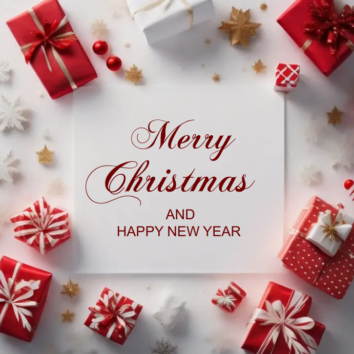 Merry Christmas and happy New Year in advance Template | PosterMyWall