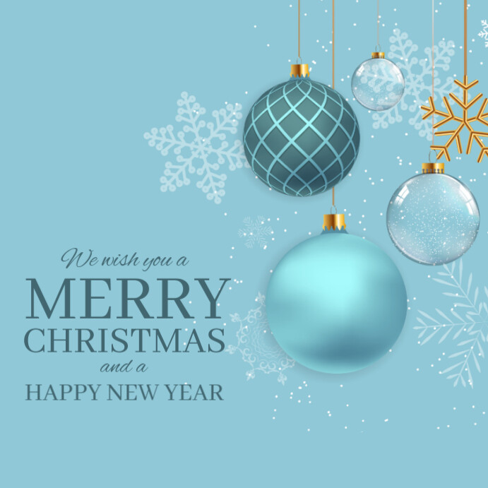 Merry-Christmas-and-Happy-New-Year-Instagram-Post Template | PosterMyWall