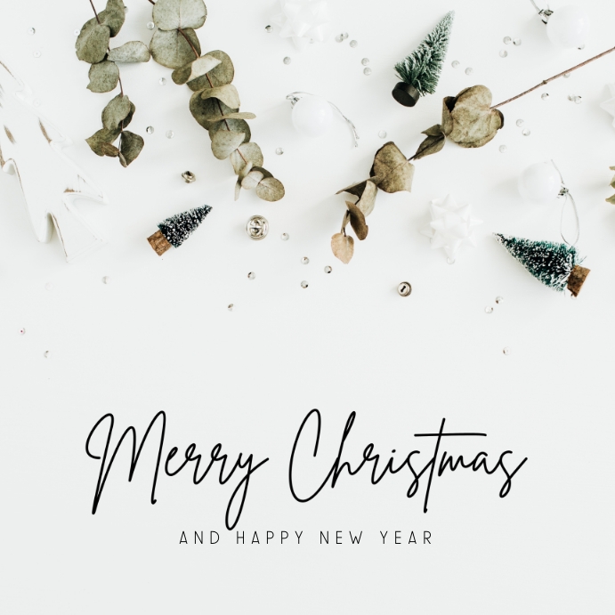 Merry Christmas and happy new year post Template | PosterMyWall