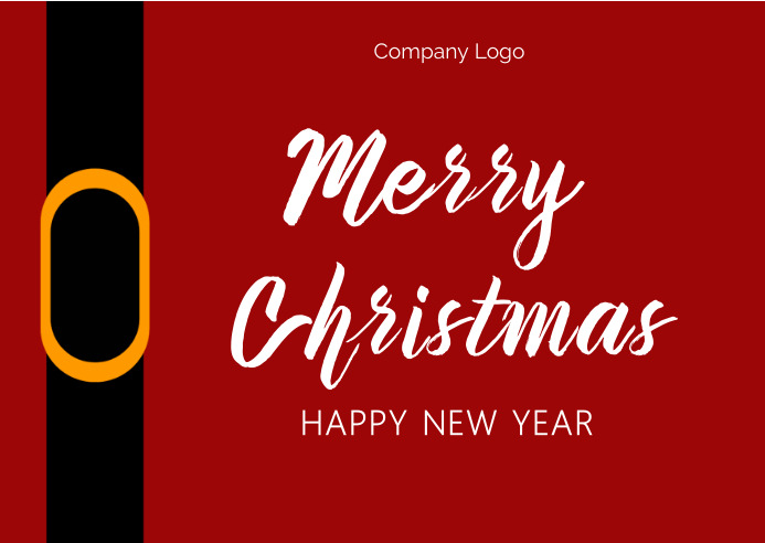 Merry Christmas and Happy New Year postcard Template | PosterMyWall