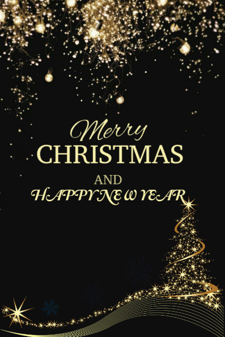 Merry-Christmas-and-Happy-New-Year-Poster Template | PosterMyWall