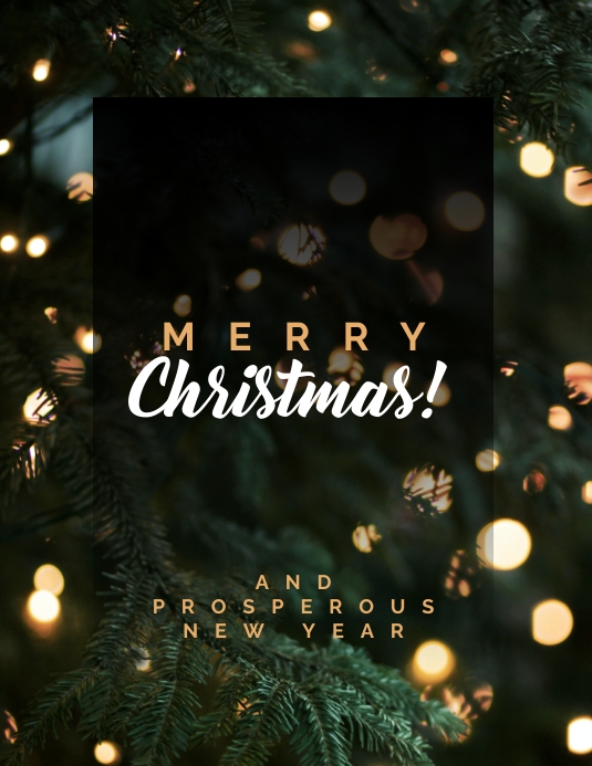 Copy of Merry Christmas and prosperous new year! | PosterMyWall