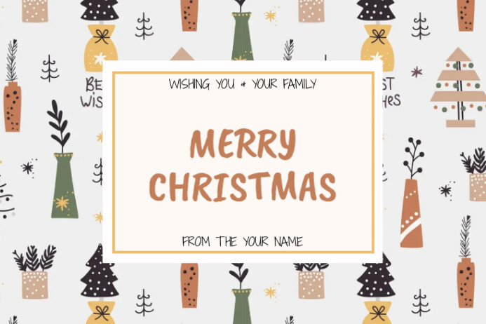 Merry Christmas Banner Template | PosterMyWall