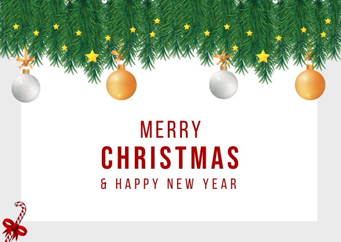 Merry Christmas Banner Template | PosterMyWall