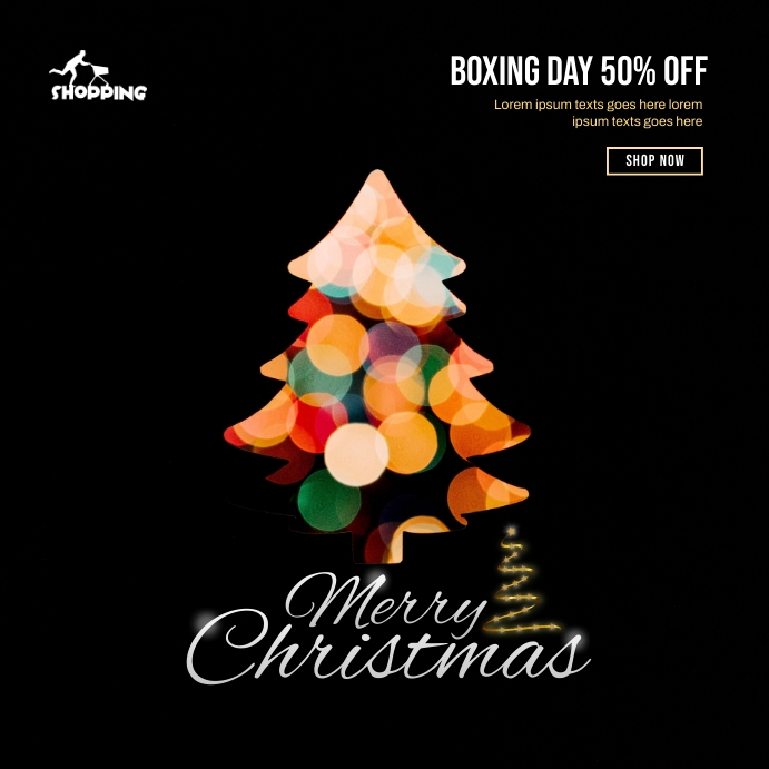 โฆษณาวันชกมวยคริสต์มาส เทมเพลต | PosterMyWall