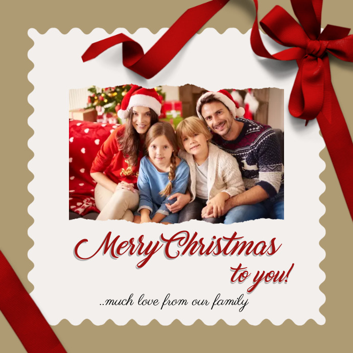 Merry Christmas Card Template | PosterMyWall