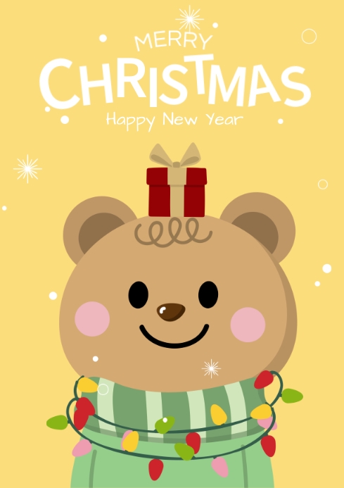 Merry Christmas Card Template | PosterMyWall