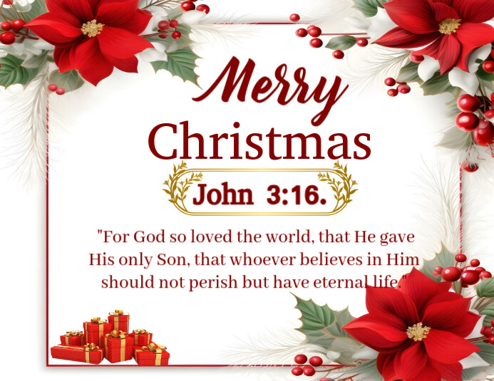 Merry Christmas card Template | PosterMyWall